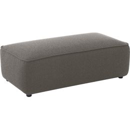 Hocker W.Schillig, B:120cm H:39cm T:60cm, grau, ROHLEDER Jacquard-Flachgewebe Q2 O10 (60% Polyacryl, 40% Polyester), Wohnzimmer, Hocker,