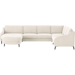 Sit & More Wohnlandschaft SIT & MORE, B:372cm H:90cm T:227cm, beige, 100% Polyester, Sofas, "Soul U-Form", wahlweise mit Bettfunktion und Schubkasten