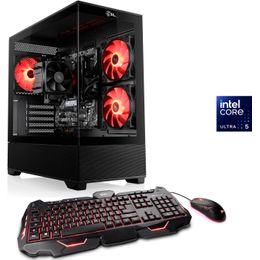 CSL Gaming-PC "AeroVision V24333", Microsoft Windows 11 Home (64 Bit), 32 GB RAM 1.000 GB SSD, schwarz, Desktop-PCs
