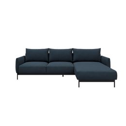 Ecksofa TENKSOM, B:255cm H:68cm T:185cm, blau, Wohnzimmer, Sofas, "Tokey, Polsterecke, Couch, Recamiere links und rechts montierbar", Bez&uuml;ge