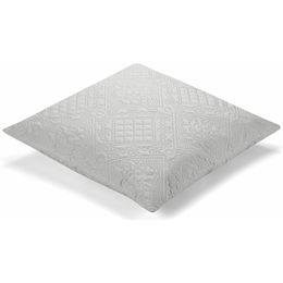 Kissenh&uuml;lle Ibena, B:40cm L:40cm, grau, Kunstfaser, Obermaterial: 100% Polyester, Kissenbez&uuml;ge, "Sonio", mit sch&ouml;ner Steppung
