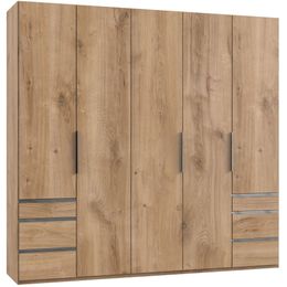 Kleiderschrank wimex, B:250cm H:236cm T:58cm, braun, Schlafzimmer, Schr&auml;nke, "Level by fresh to go", mit Schubladen