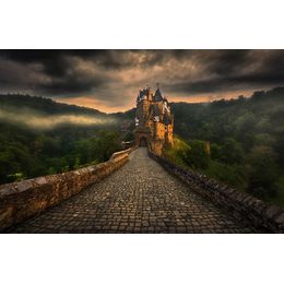 papermoon Fototapete "Photo-Art KRZYSZTOF BROWKO, ELTZ", B/L: 4m x 2,6m, Bahnen: 8 Stk., bunt, Schlafzimmer, Tapeten
