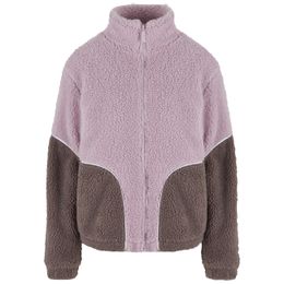 Karl Kani Damen Trainingsjacke "Karl Kani Karl Kani Sport Patch Teddy Block Trackjacket"rose, taupe, Gr. XXS, mehrfarbig, 100% Polyester, Jacken