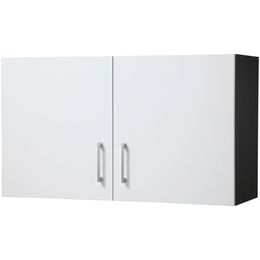 H&auml;ngeschrank KOCHSTATION, B:100cm H:57cm T:34cm, wei&szlig;, Holzwerkstoff, K&uuml;che, Schr&auml;nke, "KS-Paris", Breite 100 cm