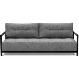 Schlafsofa, B:209cm H:83cm T:117cm, grau, INNOVATION LIVING , 100% Polyester, Jugendzimmer, Sofas, "Bifrost hochwertige Schlaffunktion, extrabreite