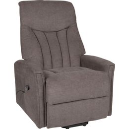 TV-Sessel Duo Collection, B:79cm H:110cm T:96cm, grau, 92% Polyester, 8% Nylon, Sessel, "Bonnyville 2 mit 2 Motoren, elektrischer Aufstehhilfe",