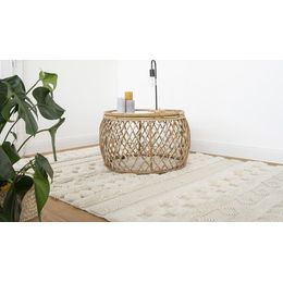 Wollteppich me gusta, B:80cm H:20mm L:150cm, beige, Wolle, Wohnzimmer, Teppiche, "Bohist 125"