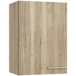 H&auml;ngeschrank Optifit, B:50cm H:70,4cm T:34,6cm, braun, Holzwerkstoff, K&uuml;che, Schr&auml;nke, "Lilly", Breite 50 cm, 1 T&uuml;r, 2 Einlegeb&ouml;den