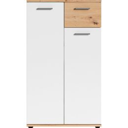 Schuhkommode Inosign, B:60cm H:102cm T:30cm, braun, FSC-zertifizierter Holzwerkstoff, Sideboards, "Jakob", Breite 60 cm