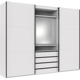 Schwebet&uuml;renschrank wimex, B:300cm H:236cm T:65cm, wei&szlig;, Schr&auml;nke, "Magic by fresh to go", mit drehbarer Spiegelt&uuml;r