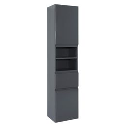 Hochschrank Welltime, B:40cm H:180cm T:35cm, grau, MDF, Spanplatte, Badezimmer, Schr&auml;nke, "Cardiff", Breite 40 cm, mit Softclose-Funktion