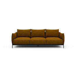 3-Sitzer TENKSOM, B:250cm H:68cm T:100cm, orange, Sofas, "Kayto Sofa, TV-Couch, Dreisitzer", Bez&uuml;ge wechselbar, hoher Sitzkomfort, robuste