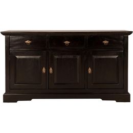 Sideboard Sit, B:148cm H:83,5cm T:44cm, braun, Massivholz, Wohnzimmer, Sideboards, "Samba", Breite 148 cm