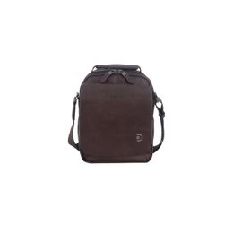 DISCOVERY Damen Schultertasche "Heritage", braun, Polyurethan (PU), Taschen, mit metallischem Logo
