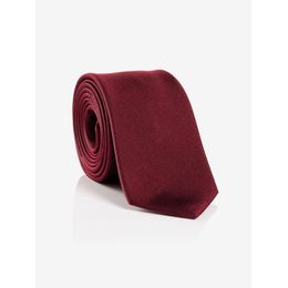 MONTI Herren Krawatte "RAUL", rot, Seide, Krawatten, aus reiner Seide mit edler Twill-Struktur &ndash; 7 cm breit