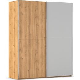 Schwebet&uuml;renschrank Rauch, B:181cm H:223cm T:68cm, grau, Holz teilmassiv, Schr&auml;nke, "Kleiderschrank Schrank Garderobe Schlafzimmerschrank