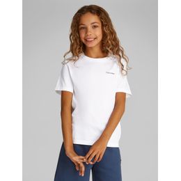 Calvin Klein Jeans "Chest Inst.Logo Ss T-Shirt" f&uuml;r Kinder bis 16 Jahre und mit Logoschriftzug