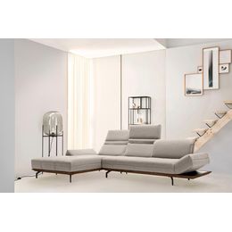 Ecksofa, B:293cm H:117cm T:212cm, beige, CREATION BY ROLF BENZ, Wohnzimmer, Sofas, "CR.420, Designecksofa, L-Form", in 2 Qualit&auml;ten, Holzrahmen in