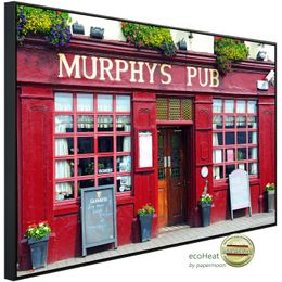 papermoon Infrarotheizung "Murphys Pub Dingle Bay", B/H/T: 120cm x 75cm x 3cm, 900 W, bunt, Heizk&ouml;rper, sehr angenehme Strahlungsw&auml;rme