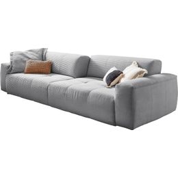 Big-Sofa 3C CANDY, B:298cm H:74cm T:120cm, grau, 88% Polyester, 12% Polyacryl, Sofas, "Yoshy Mega Sofa mit Komfortfunktionen, modern und bequem",