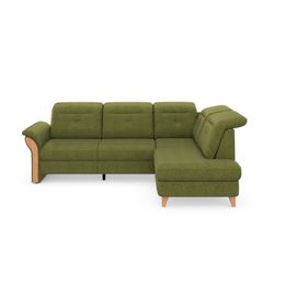 Ecksofa Home Affaire, B:269cm H:92cm T:200cm, gr&uuml;n, Luxus-Microfaser Euphora 100% Polyester, ;Easy Care: 98% Polyester, 2% Polyamid;Luxus-Microfaser