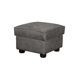 Polsterhocker Home Affaire, B:55cm H:73cm T:55cm, grau, 100% Polyester, Hocker, "CHARENTE, Chesterfield Hocker, Ma&szlig;e B/T/H: 55/55/73 cm", passend zur