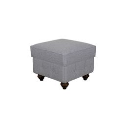 Polsterhocker Home Affaire, B:55cm H:46cm T:55cm, grau, 100% Polyester, Hocker, "MENDITTE"