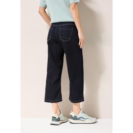 Cecil Damen Loose-fit-Jeans, blau, Gr. 36, unifarben, Jeans, 75% Baumwolle, 23% Polyester, 2% Elasthan, Jeans, High Waist