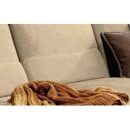 Sofakissen W.Schillig, B:72cm H:20cm T:8cm, beige, Stoff S37 (100% Polyester);ROHLEDER Chenille-Flachgewebe Q2 W77 (68% Polyacryl, 32%