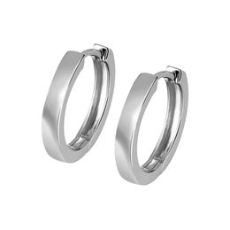 Firetti Damen Paar Creolen "Schmuck Geschenk Silber 925 Klappcreole gl&auml;nzend", 18,3mm, Silber 925 (Sterlingsilber), silber, Silber 925