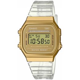 CASIO VINTAGE Damen Chronograph, transparent, Armbanduhren, Quarzuhr, Armbanduhr,Damenuhr, Herrenuhr, Digitaluhr, Resinarmband