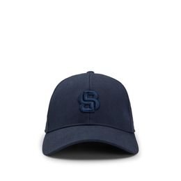 BOSS Herren Baseball Cap "Zed-B-Icon"dunkelblau 404, unifarben, Twill, Baumwolle, Caps, mit Double-B-Monogramm, Unisex