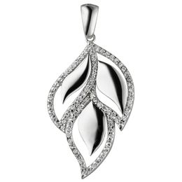 Jobo Damen Kettenanh&auml;nger "Anh&auml;nger mit 81 Zirkonia", Silber 925 (Sterlingsilber), silber, Silber 925 (Sterlingsilber), Schmuckanh&auml;nger, 925 Silber