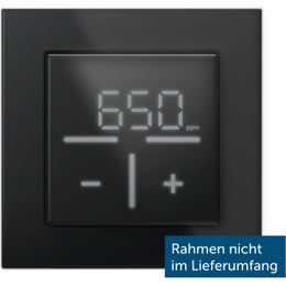 homematic IP Smart-Home-Zubeh&ouml;r "Glas-Wandthermostat mit CO2-Sensor", B:12,5cm H:5cm T:12,5cm, schwarz, Smart-Home-Stationen