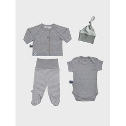 Organicera Romper/Bodysuit 'OrganicEra Organic Newborn Nursing Set,4 pcs Set' boy Grey size 50