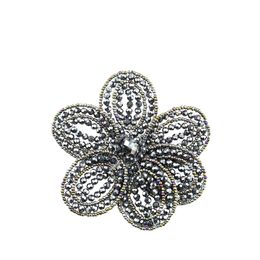 Collezione Alessandro Brooch 'Blume' female Black size One Size
