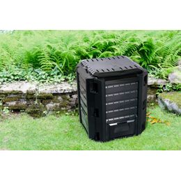 Komposter Prosperplast, B:72cm H:83cm T:72cm, schwarz, Kunststoff, Garten, Komposter, "380 l"
