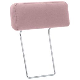 Kopfst&uuml;tze Home Affaire, B:52cm H:22cm T:12cm, rosa, Luxus-Microfaser (100% Polyester), Struktur ( 100% Polyester), Struktur fein ( 100% Polyester),