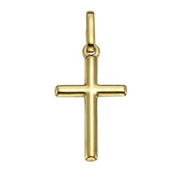 Vivance Damen Kettenanh&auml;nger "585 Gold Motiv Kreuz", one-size, Gold, 0,6 g, gelb, Gold, Schmuckanh&auml;nger