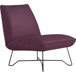 Sessel Egoitaliano, B:62cm H:73cm T:79cm, lila, Wohnzimmer, Sessel, "Lia Loungesessel, elegant und stylisch, toller Sitzkomfort", extravaganter