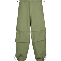 Urban Classics Herren Stoffhose "Urban Classics Herren Popline Parachute Pants"newolive, Gr. M, unifarben, 100% Baumwolle, Hosen
