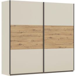Schwebet&uuml;renschrank Rauch, B:218cm H:210cm T:59cm, beige, Holzwerkstoff, Schr&auml;nke, "Kleiderschrank Schrank Garderobe Garderobenschrank W&auml;scheschrank