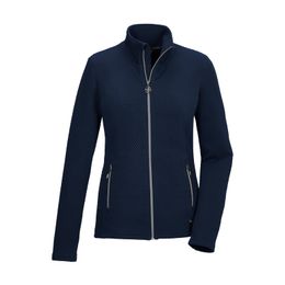 Killtec Damen Strickjacke "KSW 99 WMN FLX JCKT", blau, Gr. 42, Oberstoff: 95% Polyester, 5% Elasthan, Strickjacken