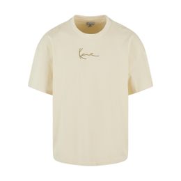 Karl Kani Herren T-Shirt "Karl Kani Herren KM214-084-2 Small Signature Heavy Jersey Tee"cream, Gr. XS, 100% Baumwolle, Shirts