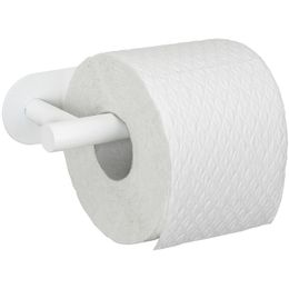 Toilettenpapierhalter Wenko, B:16cm H:4,5cm L:7cm, wei&szlig;, Edelstahl, Toilettenpapierhalter, "Turbo-Loc Modell Orea", aus Edelstahl, Befestigen ohne
