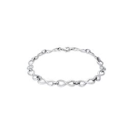 Elli Damen Armband "Elli Armband Infinity Unendlichkeit Liebe 925 Silber", 18cm, ohne Stein, Silber 925 (Sterlingsilber), silber, Silber 925
