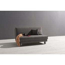 ell+ell Schlafsofa ELL + ELL, B:180cm T:100cm, grau, Jugendzimmer, Sofas, "Enny", Breite 180 cm, Liegeh&ouml;he 40 cm, F&uuml;&szlig;e alufarben