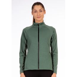 Trainingsjacke LPO "Sportjacke Karen 2", Damen, Gr. 36 (S), schwarzgr&uuml;n, 77% Polyester; 23% Elasthan, regular fit, Jacken Trainingsjacke
