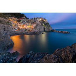 papermoon Fototapete "Photo-Art RENEE DOYLE, MANAROLA-LEBENSSTIL", B/L: 3,5m x 2,6m, Bahnen: 7 Stk., bunt, Schlafzimmer, Tapeten